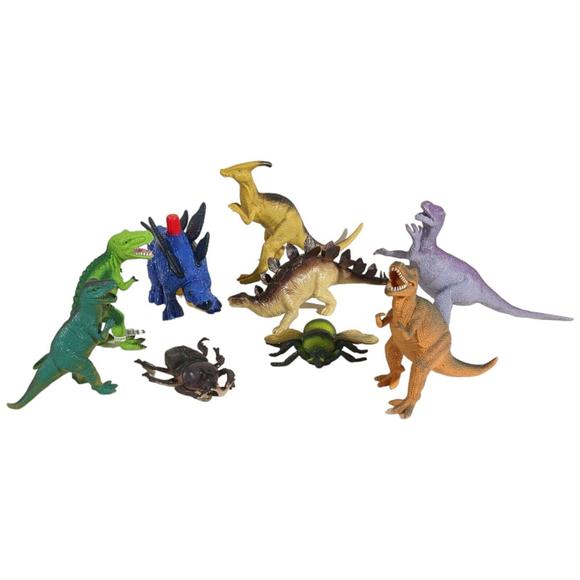 Toys | Toy Dinosaurs Medium Size Plastic Figures Variety 9 Piece Lot T Rex Stegosaurus | Poshmark